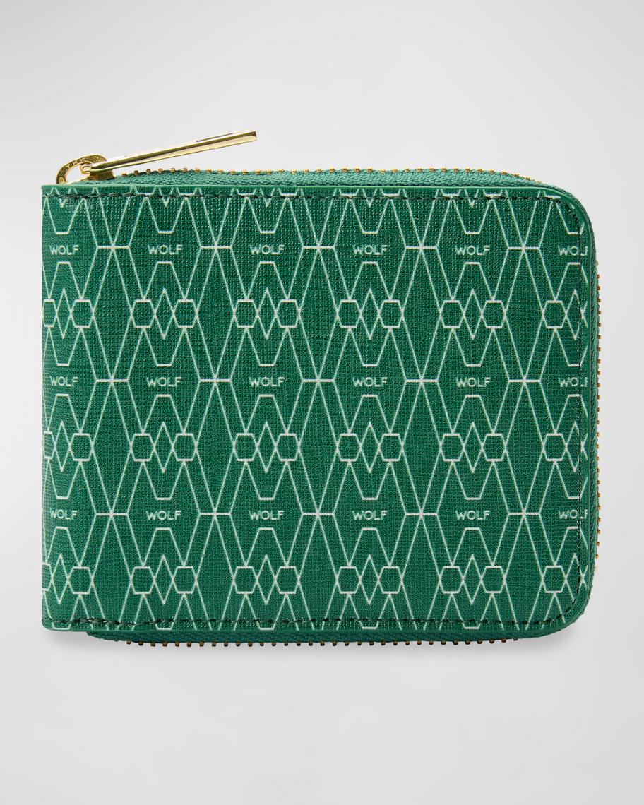 WOLF Men's Signature Zip Wallet | Neiman Marcus