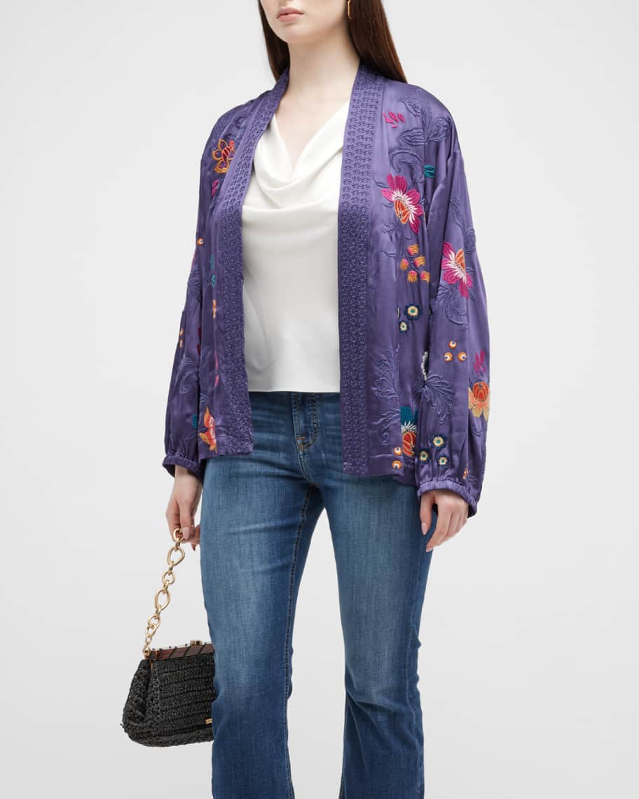 Johnny Was Plus Size Didiana Embroidered Kimono | Neiman Marcus