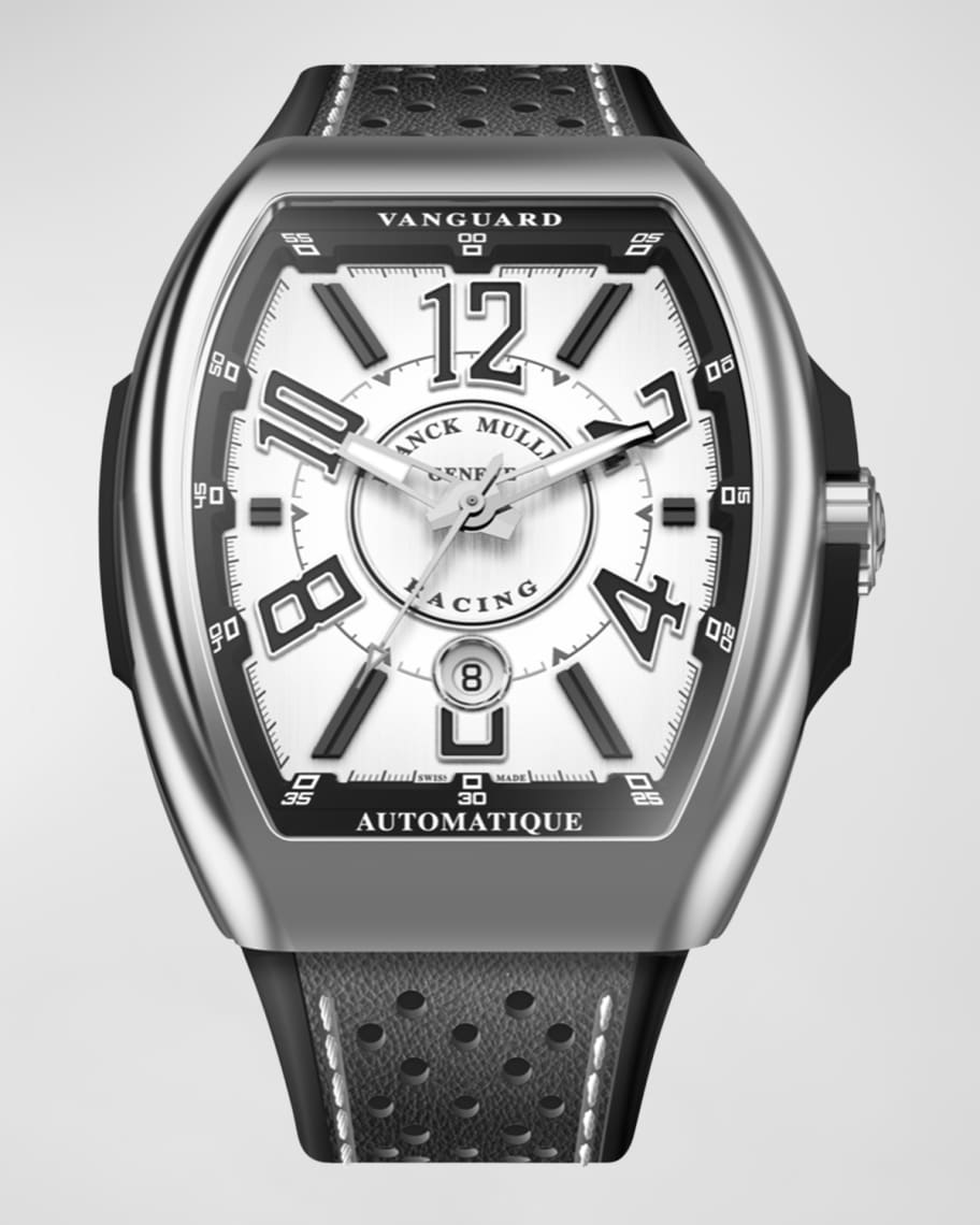 Franck Muller Men's Vanguard Racing Automatic Black and White Accent ...