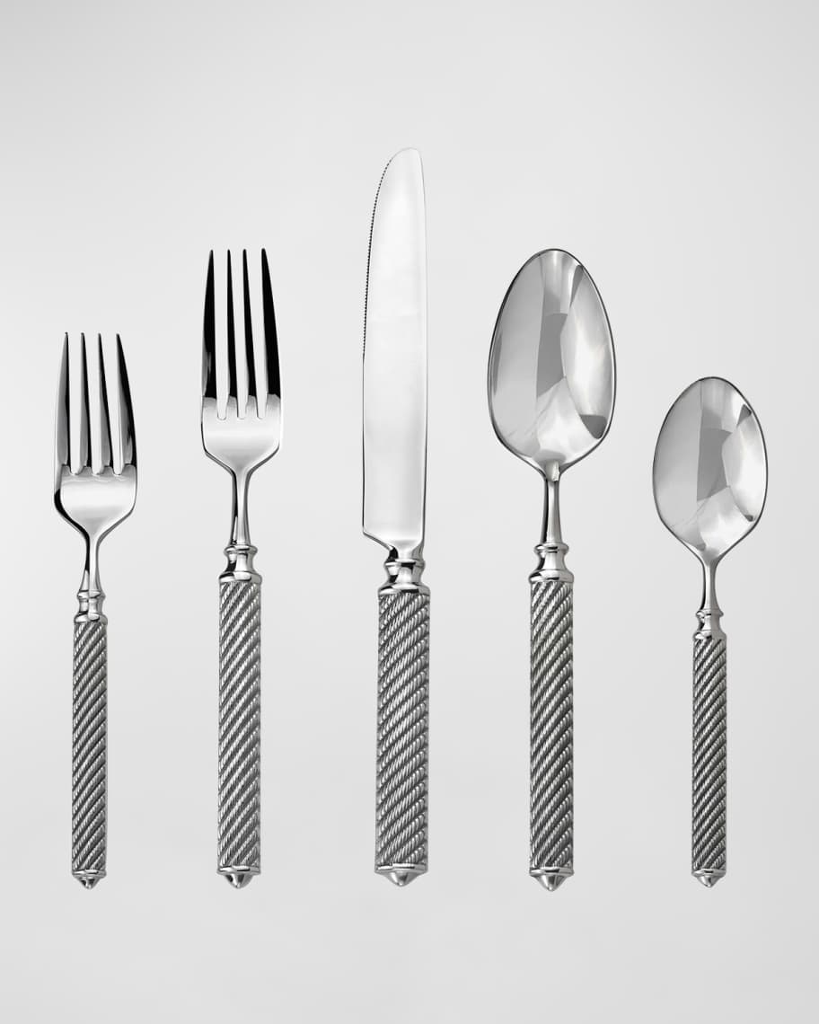Ricci Silversmith Torsade Mirror 45-Piece Flatware Set | Neiman Marcus