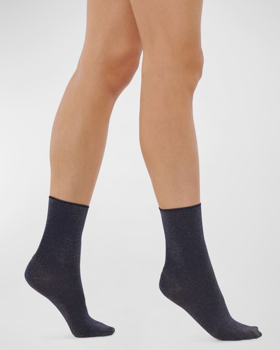 Wolford Stardust Glitter Ankle Socks | Neiman Marcus