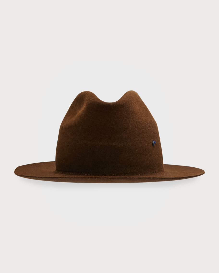 SuperDuper Open Rabbit Felt Fedora | Neiman Marcus