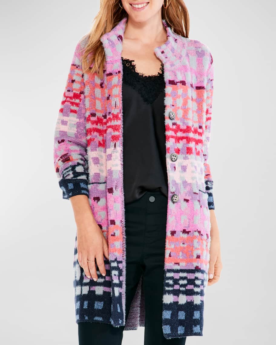 NIC+ZOE Winter Heat Double-Knit Button-Down Knit Coat | Neiman Marcus