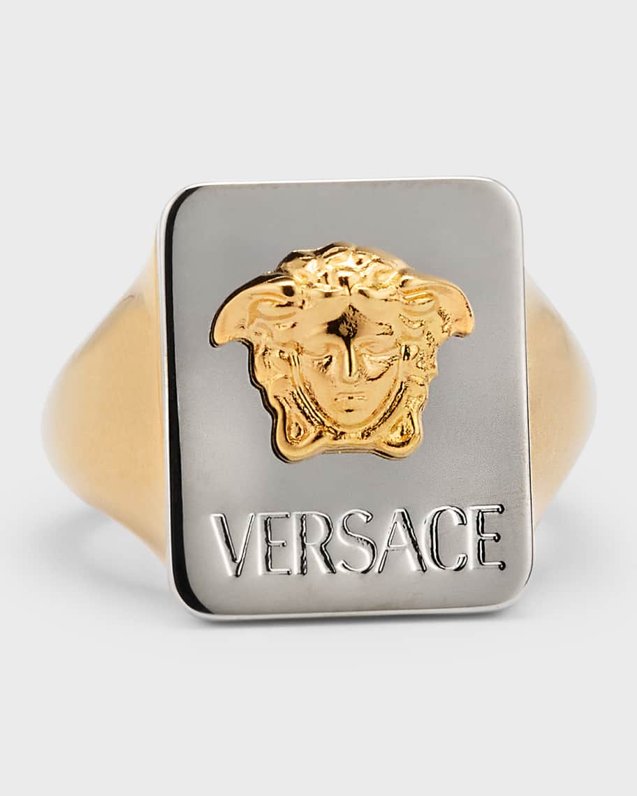 versace logo ring for men