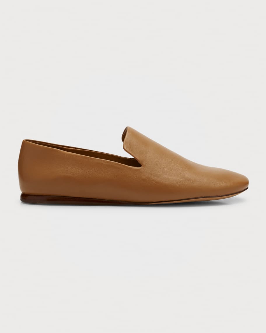 Vince Demi Leather Flat Loafers | Neiman Marcus