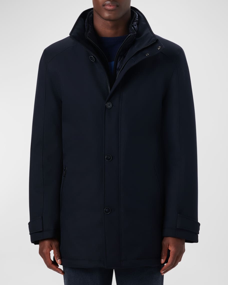 Bugatchi Men's Eco-Down®-Lined Water-Repellent Car Coat | Neiman Marcus