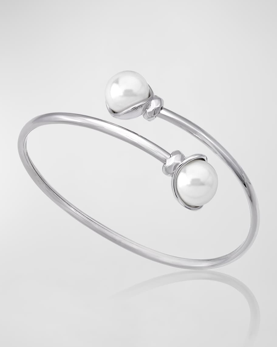 Majorica Alina Pearl Bypass Bracelet | Neiman Marcus