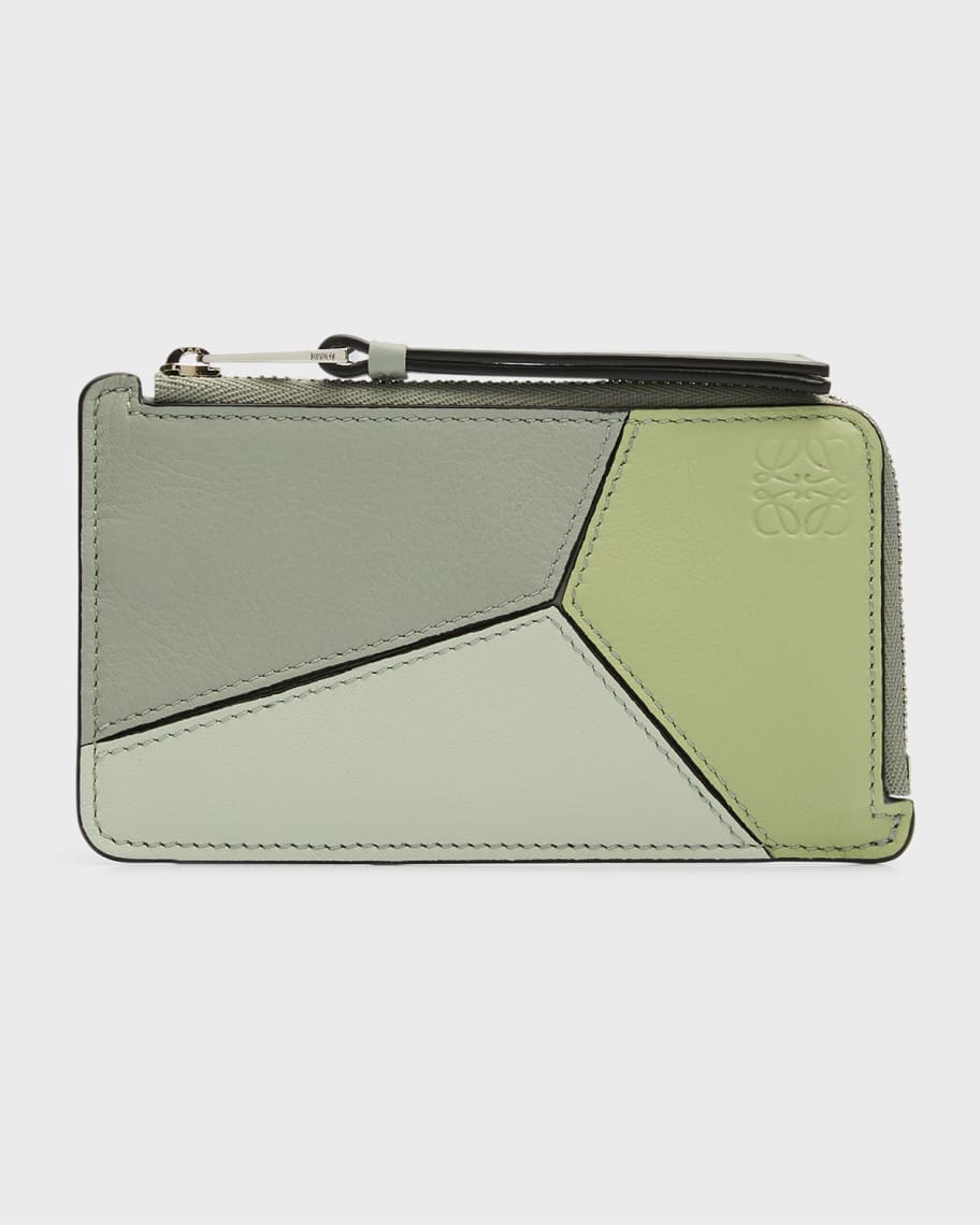 Loewe Puzzle Zip Card Case in Leather | Neiman Marcus