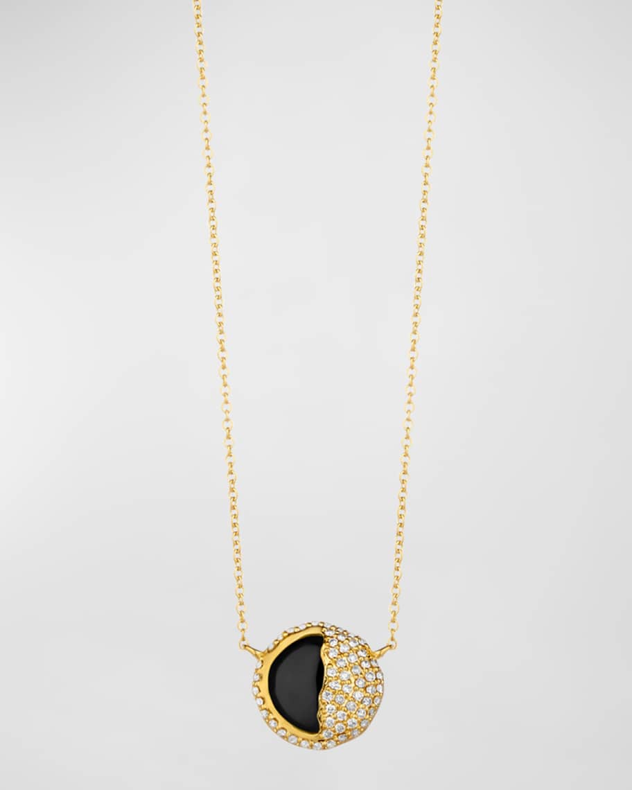 Syna Cosmic Eclipse Black Onyx Necklace | Neiman Marcus