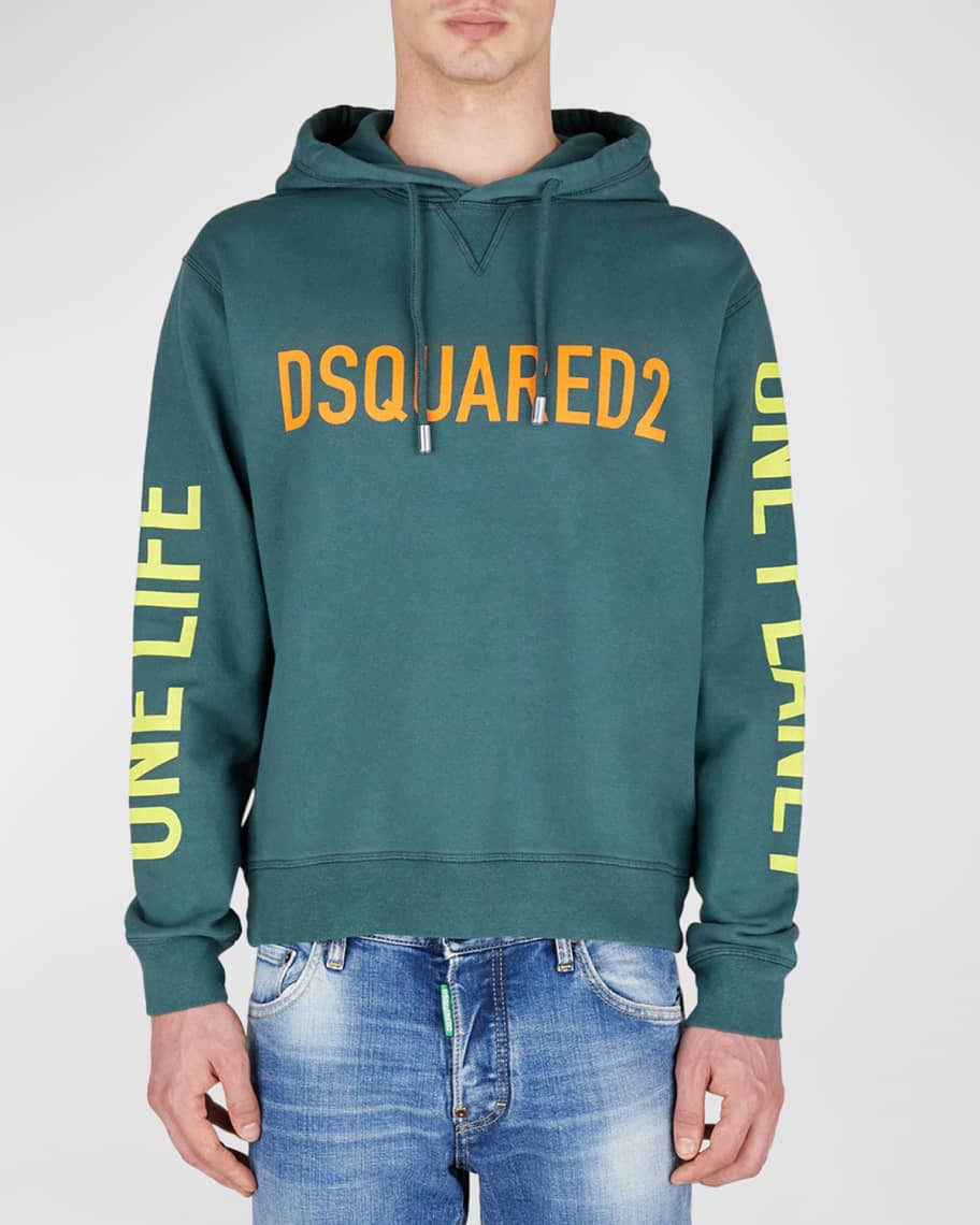 Dsquared2 Men's One Life One Planet Hoodie | Neiman Marcus