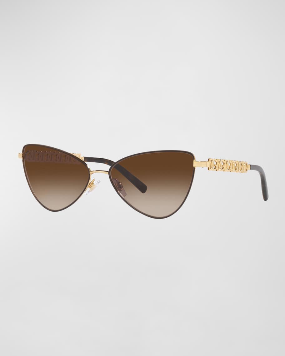 Dolce&Gabbana Gradient Interlocking DG Steel Butterfly Sunglasses ...