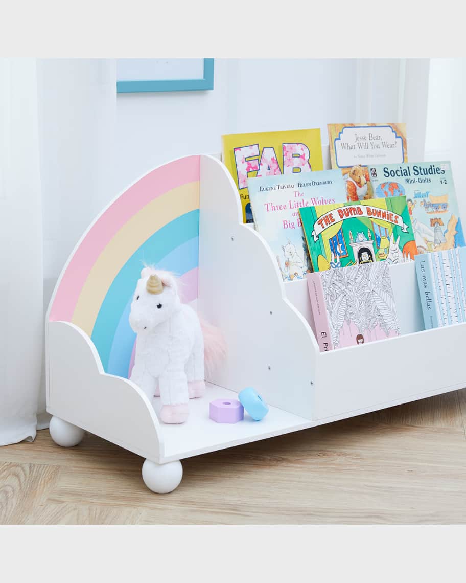 Teamson Kids Fantasy Fields Rainbow Wooden Display Bookcase | Neiman Marcus