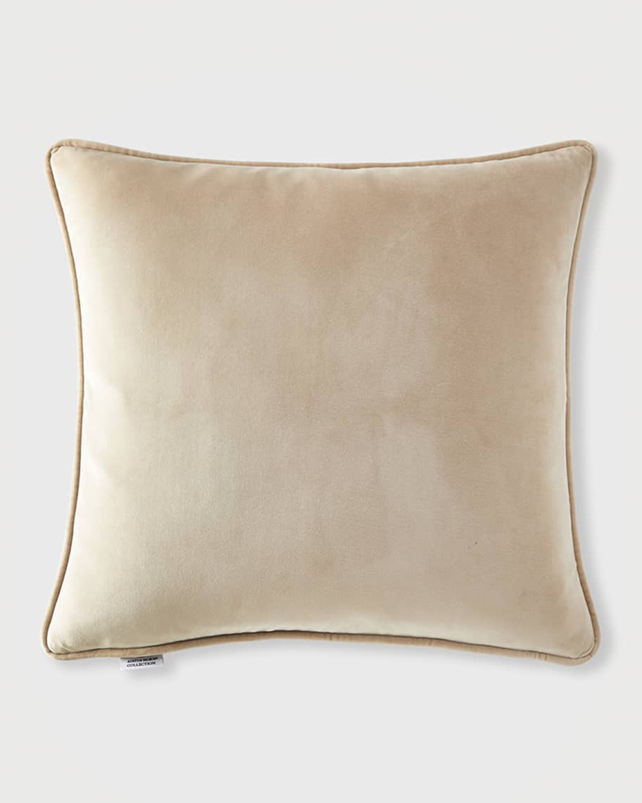 Austin Horn Collection Brussels Velvet Pillow, 20"Sq. | Neiman Marcus