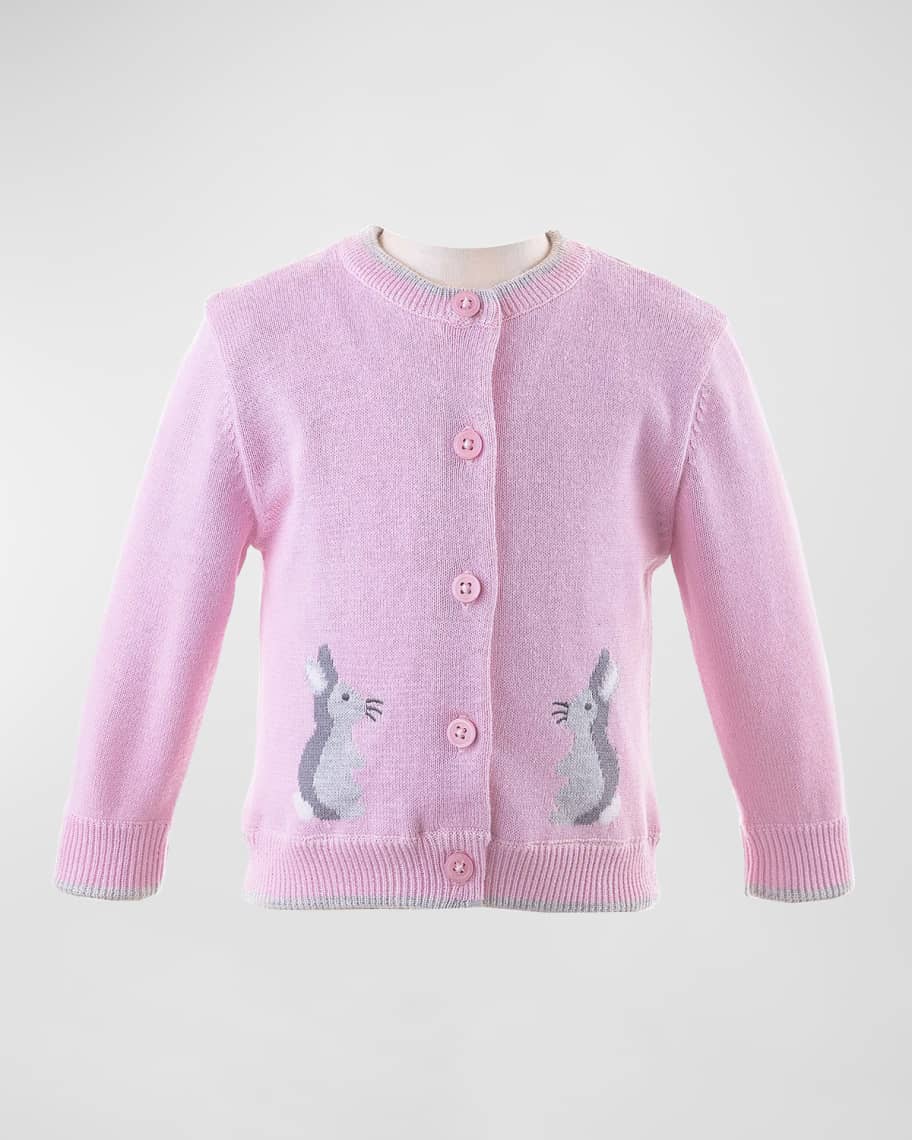 Rachel Riley Girl's Bunny Intarsia Cardigan, Size Newborn-12M | Neiman ...