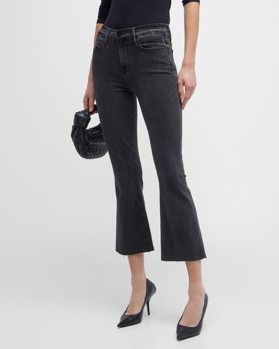 FRAME Le Crop Flare Edge Jeans | Neiman Marcus