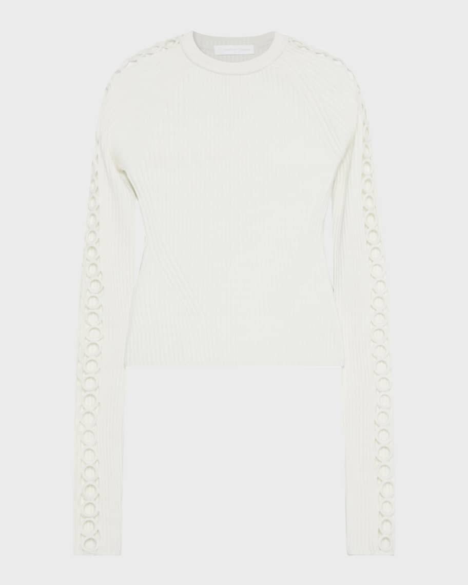 SIMKHAI Solina Compact-Rib Crochet Ring Top | Neiman Marcus