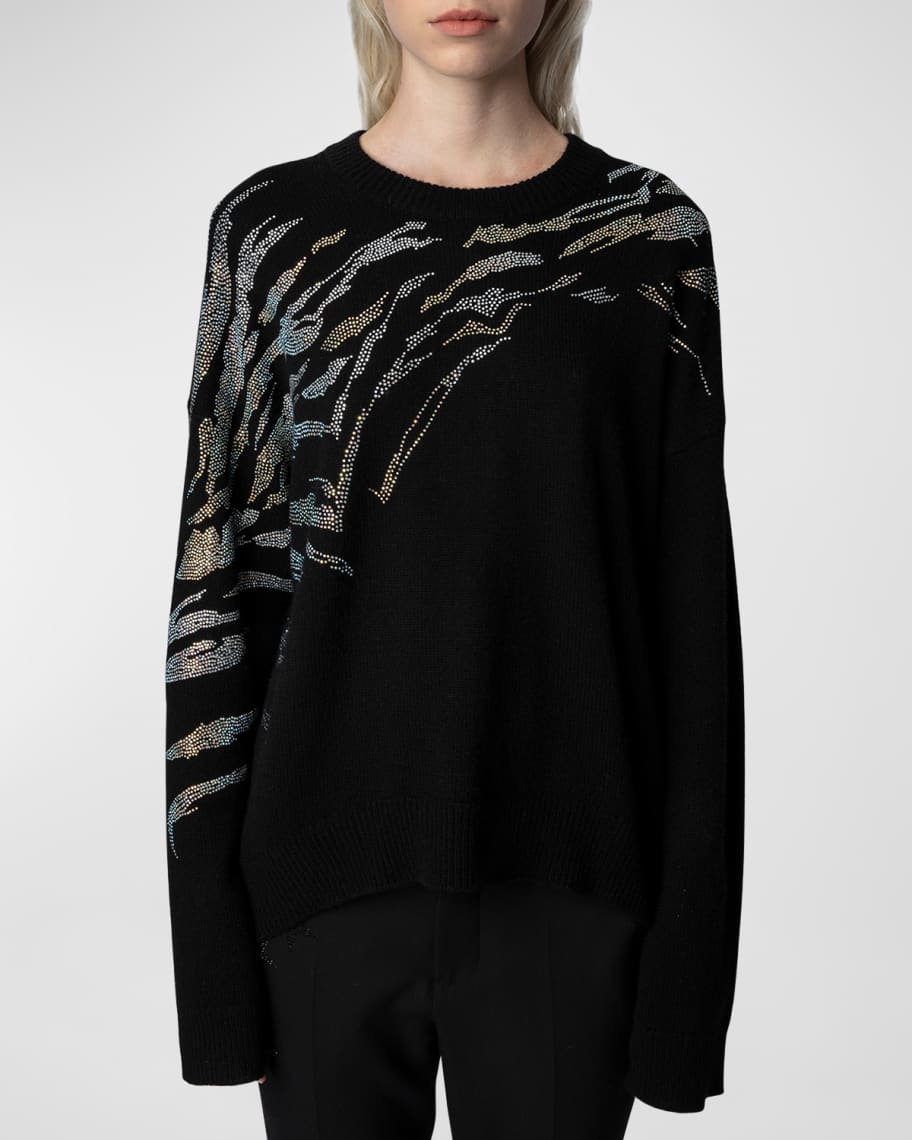 Zadig & Voltaire Markus Tiger Cashmere Sweater | Neiman Marcus