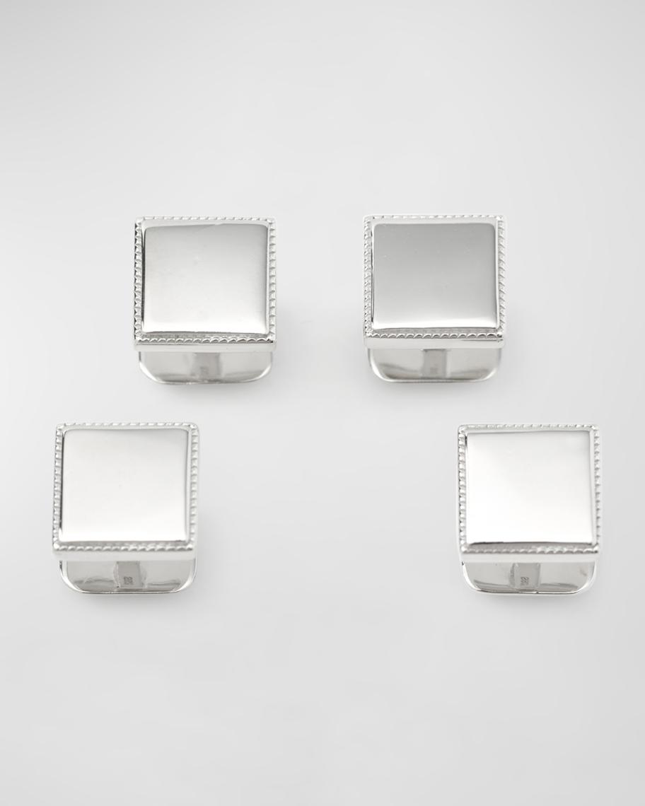 Cufflinks Inc. Men's Sterling Silver Square Shirt Studs | Neiman Marcus