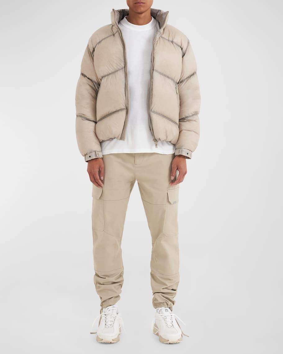 REPRESENT Men's Washed Nylon Puffer Jacket | Neiman Marcus