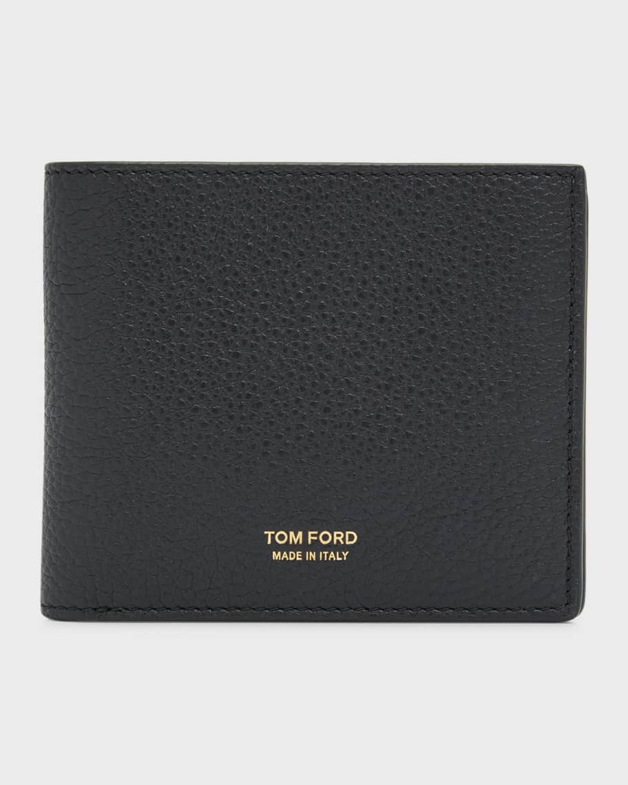TOM FORD Men's Two-Tone Leather T-Line Bifold Wallet | Neiman Marcus