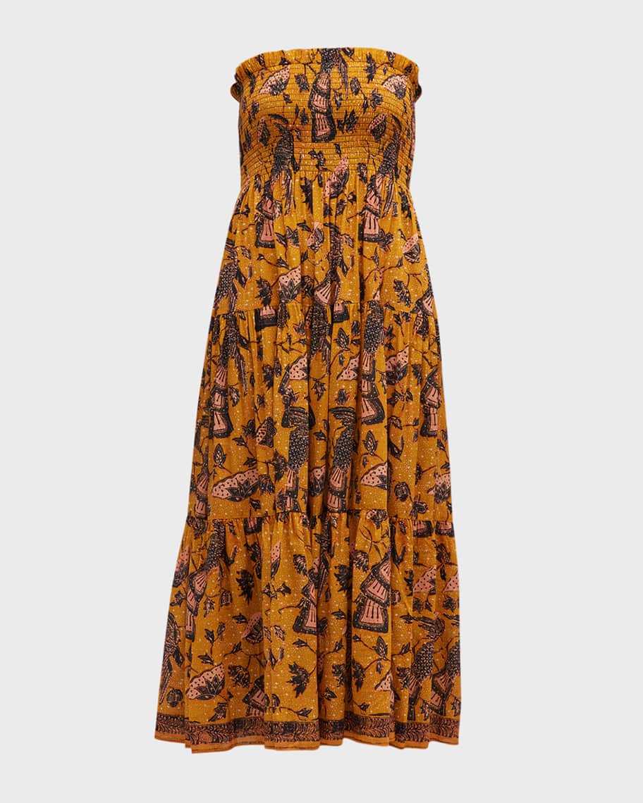 Ulla Johnson Lucca Strapless Maxi Dress | Neiman Marcus