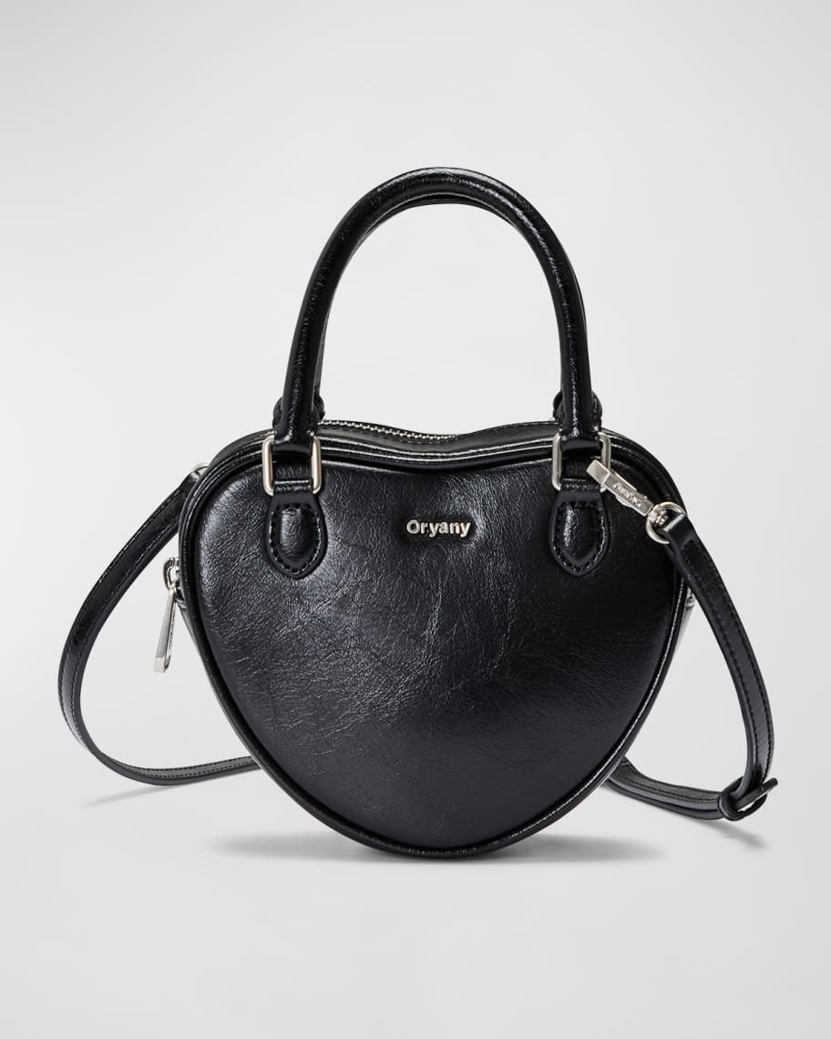 Oryany Heart Mini Leather Top-Handle Bag | Neiman Marcus
