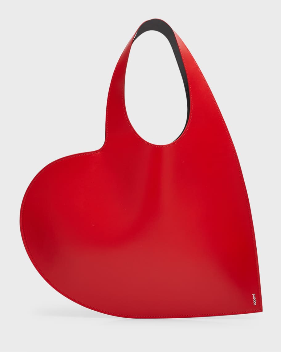 Coperni Heart Calf Leather Shoulder Bag | Neiman Marcus