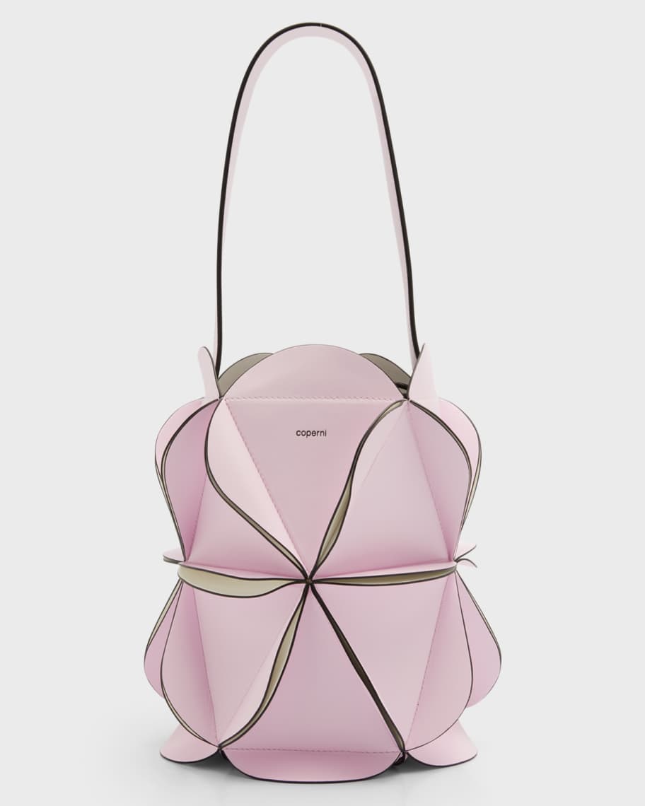 Coperni Origami Drawstring Leather Bucket Bag | Neiman Marcus