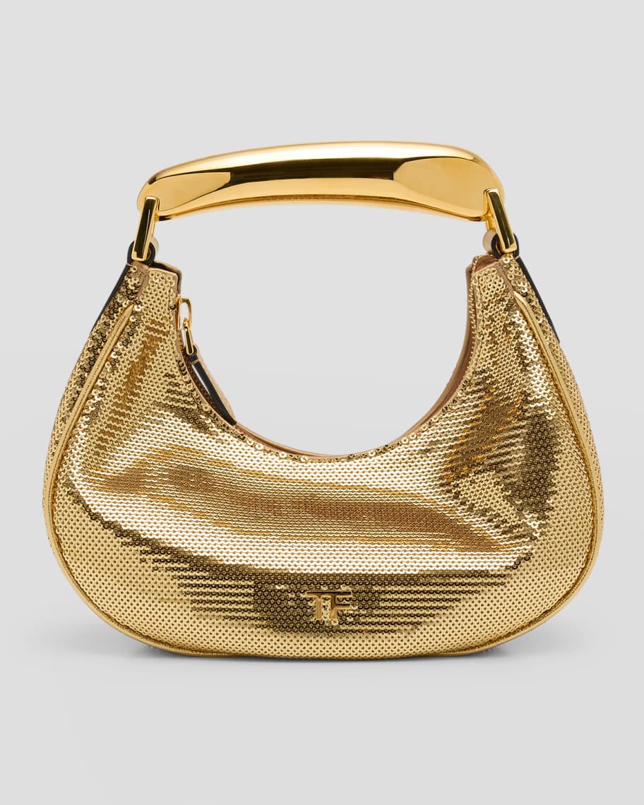 TOM FORD Bianca Mini Hobo in Sequin | Neiman Marcus