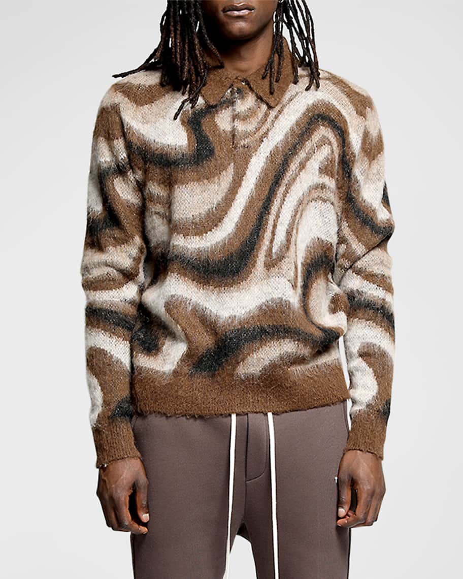 TWENTY Montreal Men's Swirl Polo Sweater | Neiman Marcus