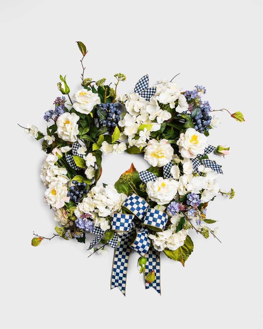 MacKenzie-Childs 27" Royal Fresh Cut Wreath | Neiman Marcus