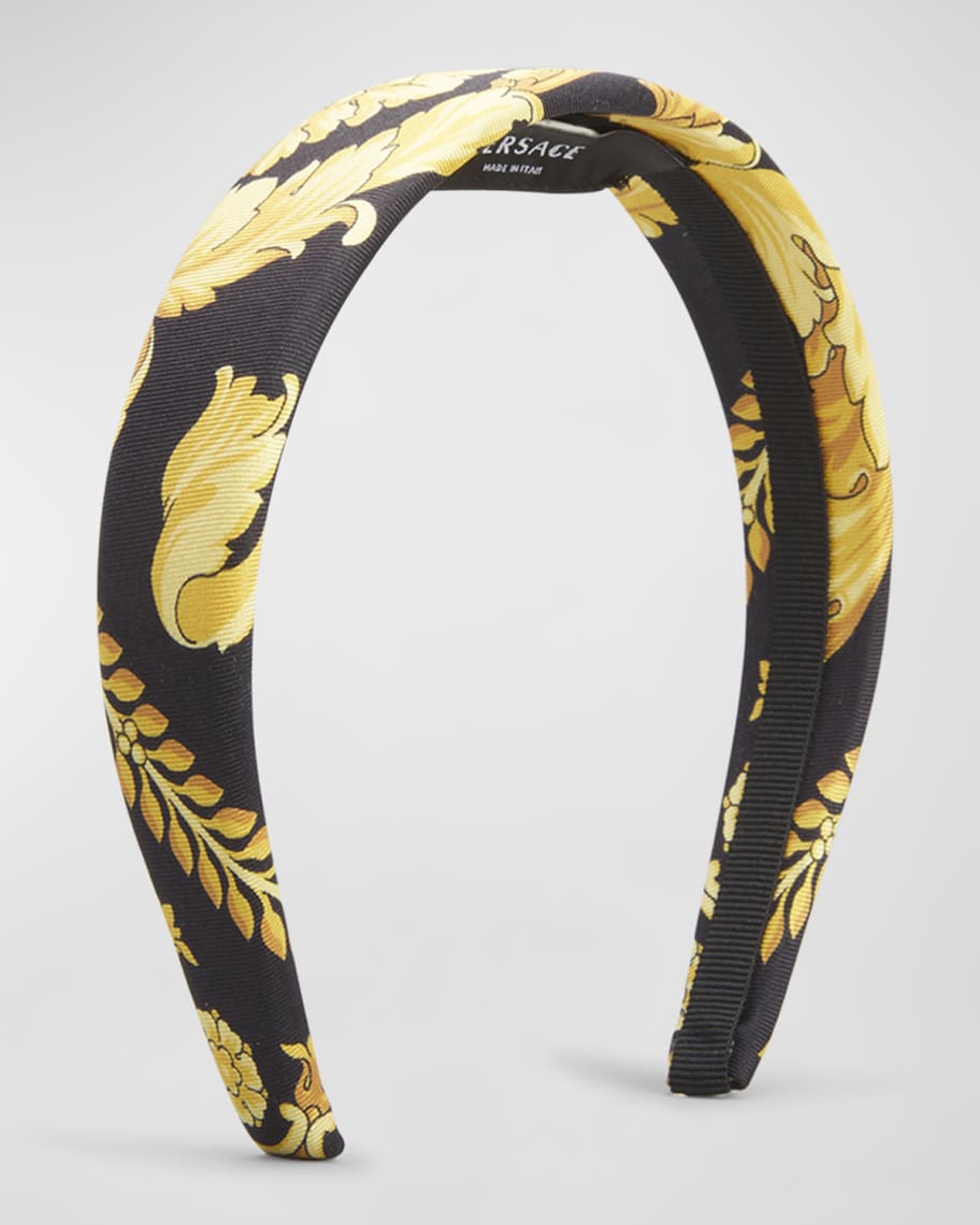 Versace Barocco Silk Headband | Neiman Marcus