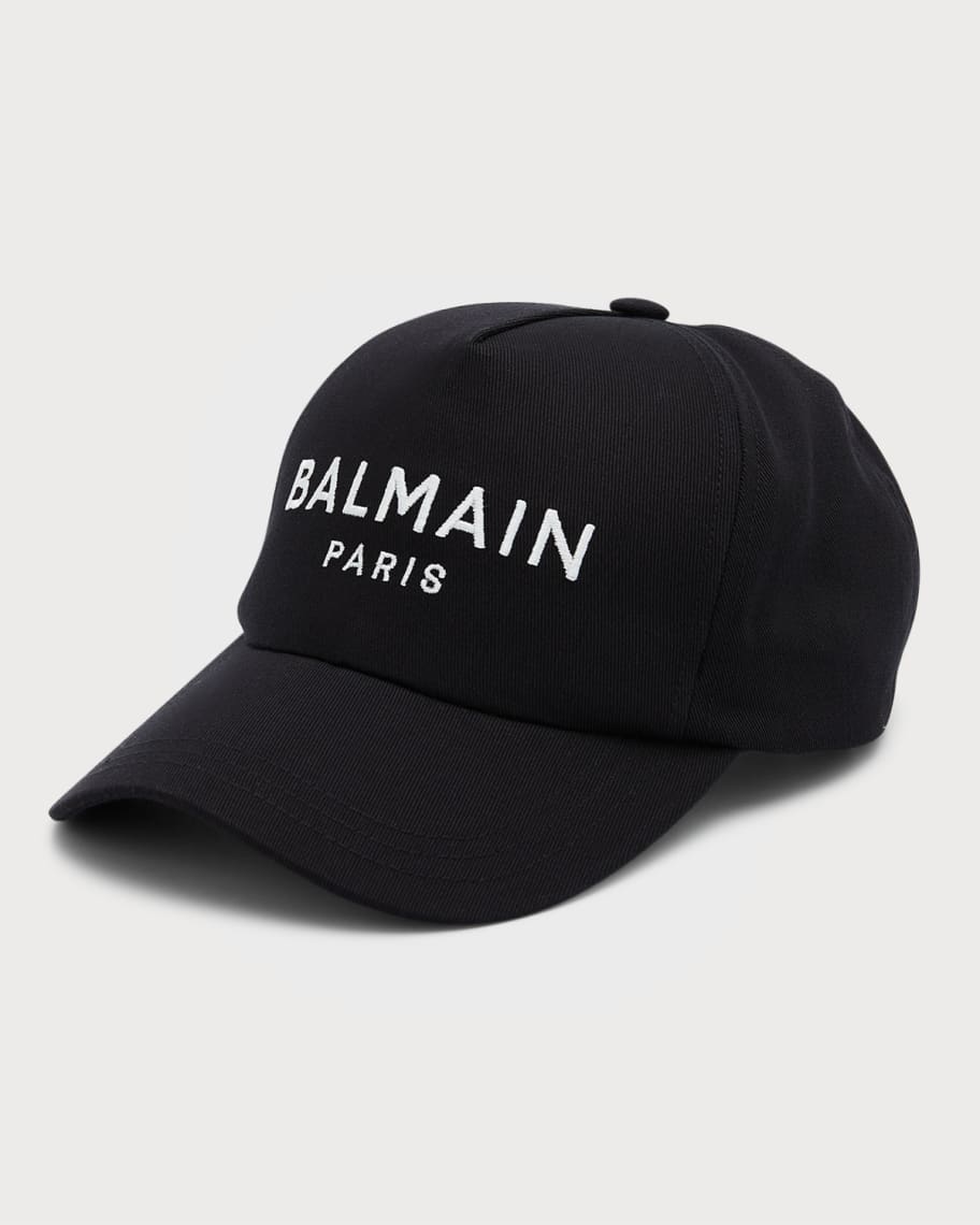 Balmain Men's Embroidered Logo Baseball Cap | Neiman Marcus