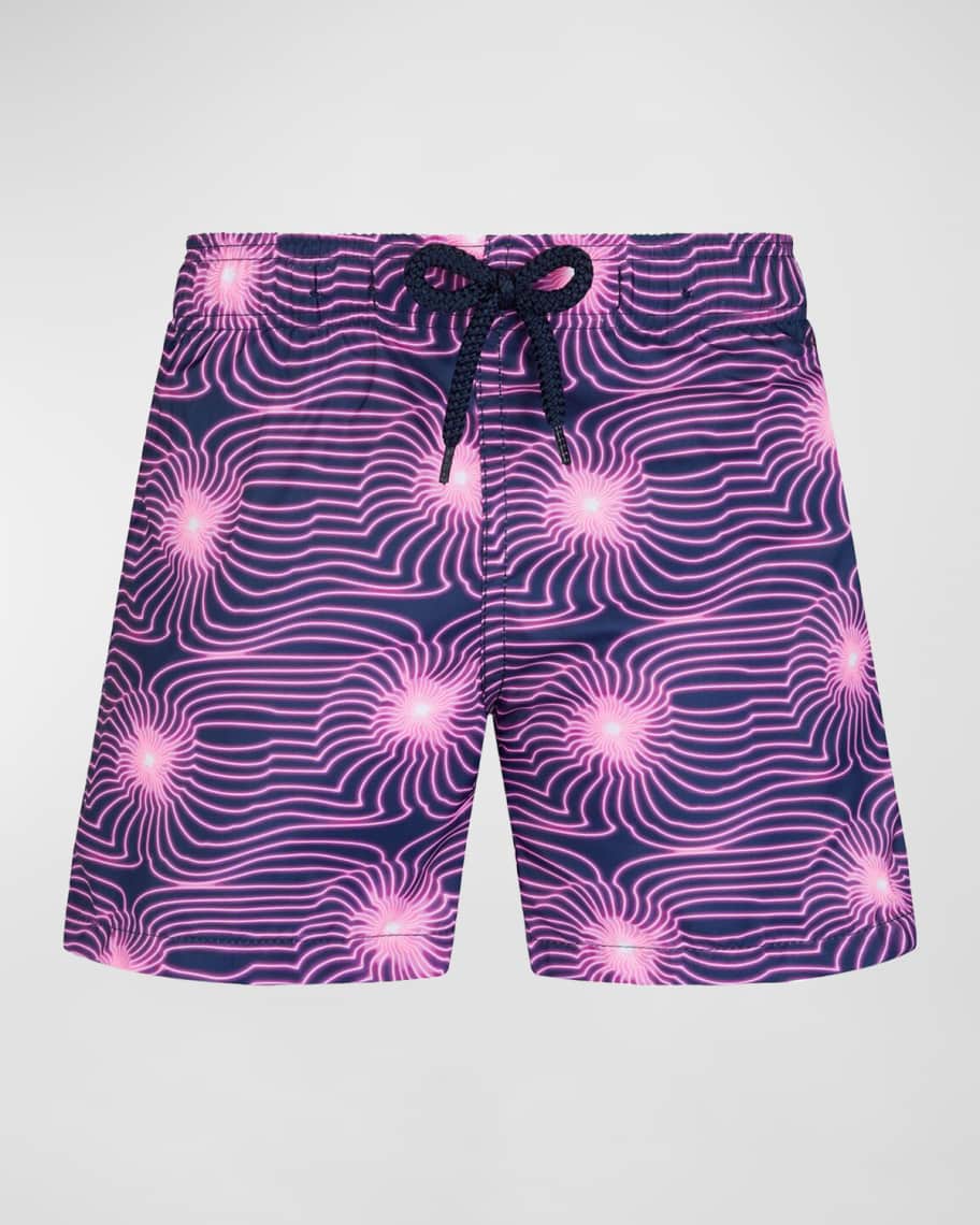 Vilebrequin Boy's Hypno Shell Swim Trunks, Size 2-14 | Neiman Marcus
