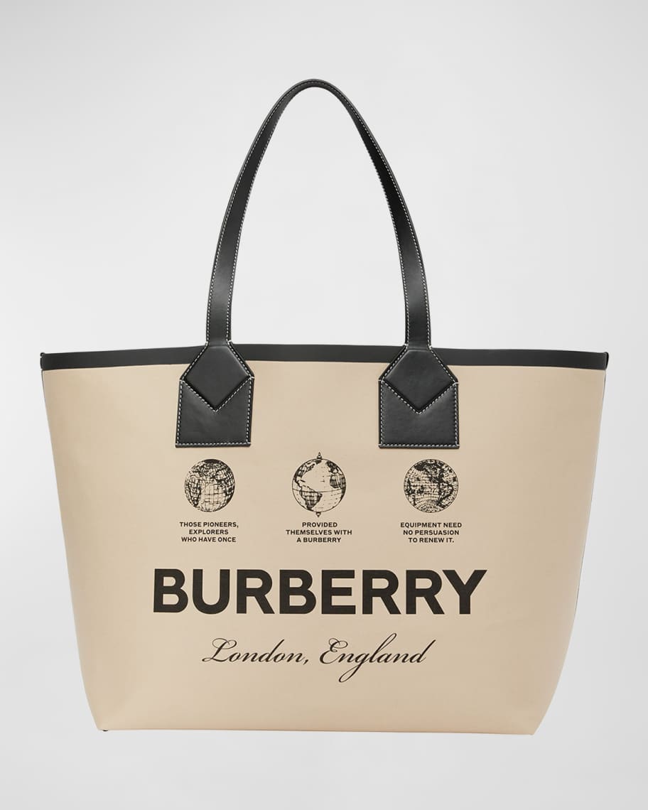 Burberry Heritage Large Open Spaces Tote Bag | Neiman Marcus