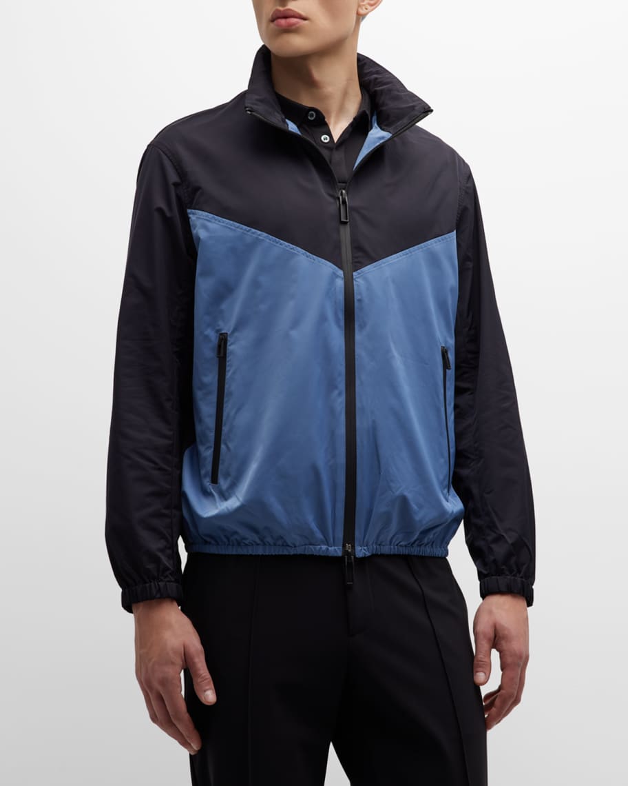 Emporio Armani Men's Wind-Resistant Jacket with Stowaway Hood | Neiman ...