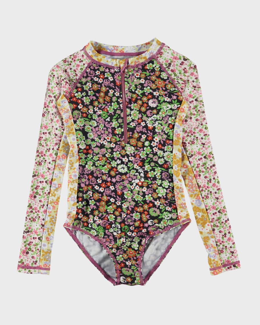 Molo Girl's Necky Animal-Print One Piece Swimsuit, Size 8-16 | Neiman ...