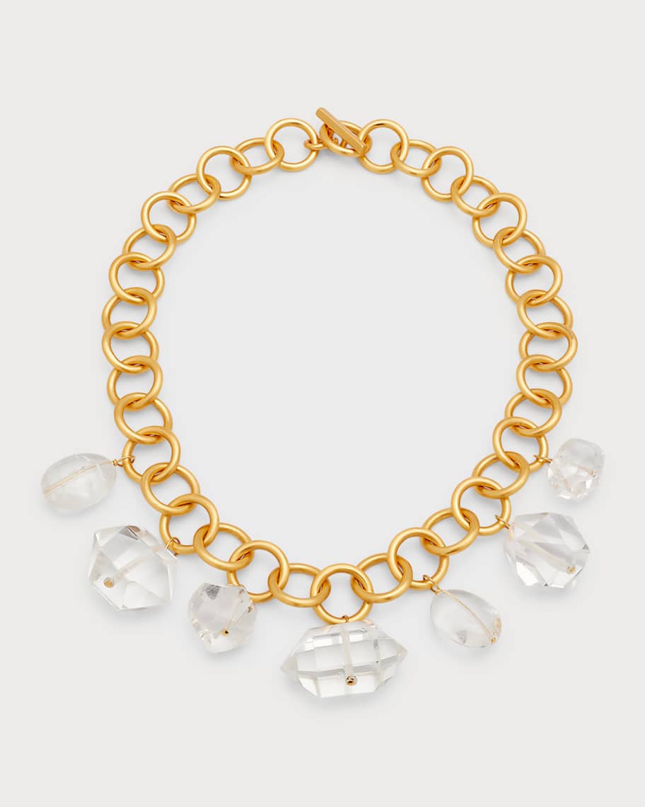 NEST Jewelry Crystal Nugget Charm Necklace | Neiman Marcus