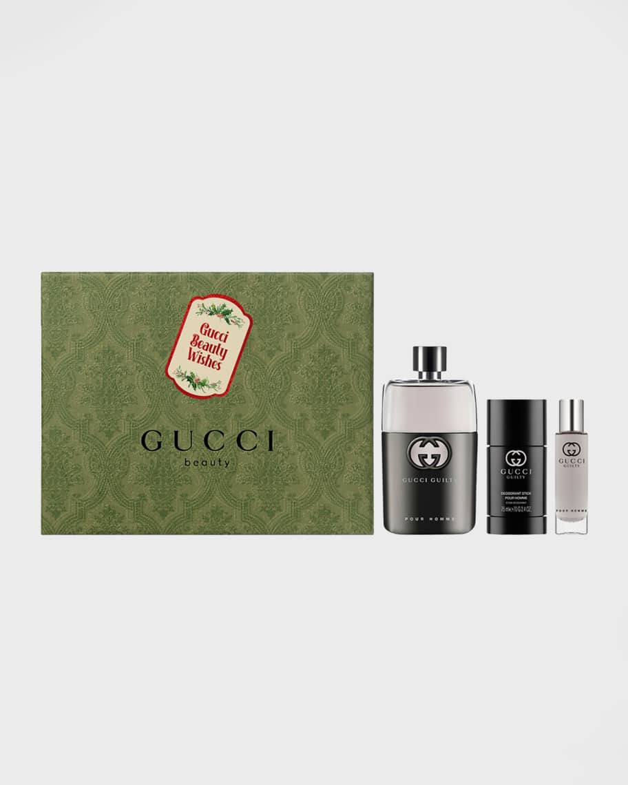 Gucci Guilty Pour Homme Eau de Toilette 3-Piece Festive Gift Set ...