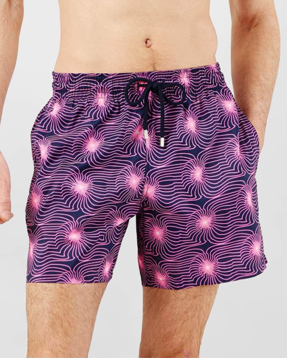 Vilebrequin Men's Mahina Hypno Shell Swim Trunks | Neiman Marcus