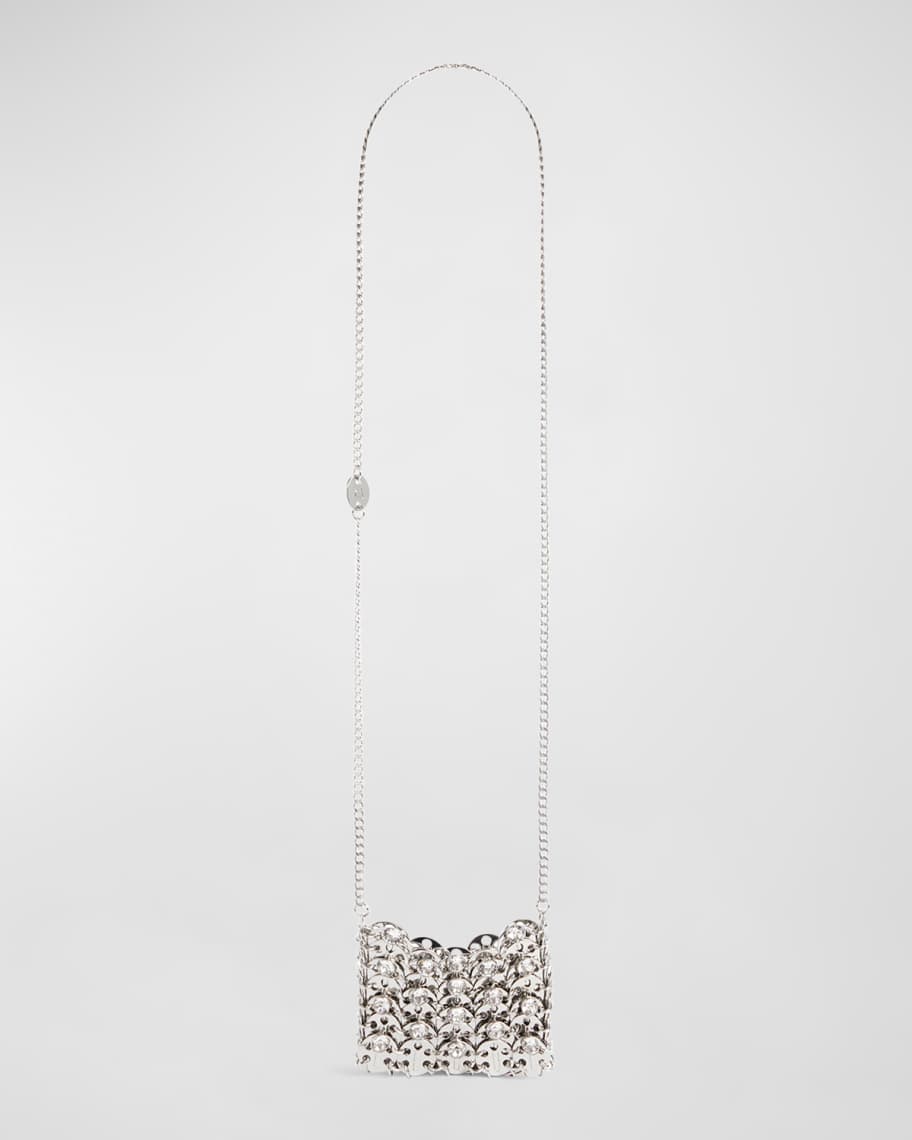 Rabanne 1969 Micro Strass Disc-Link Shoulder Bag | Neiman Marcus