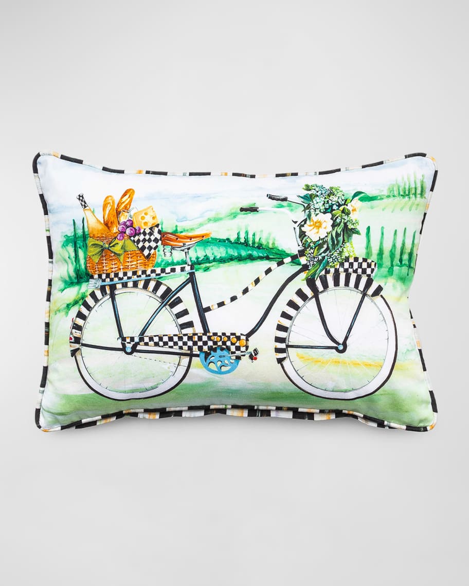 MacKenzie-Childs Bike Ride Lumbar Pillow | Neiman Marcus