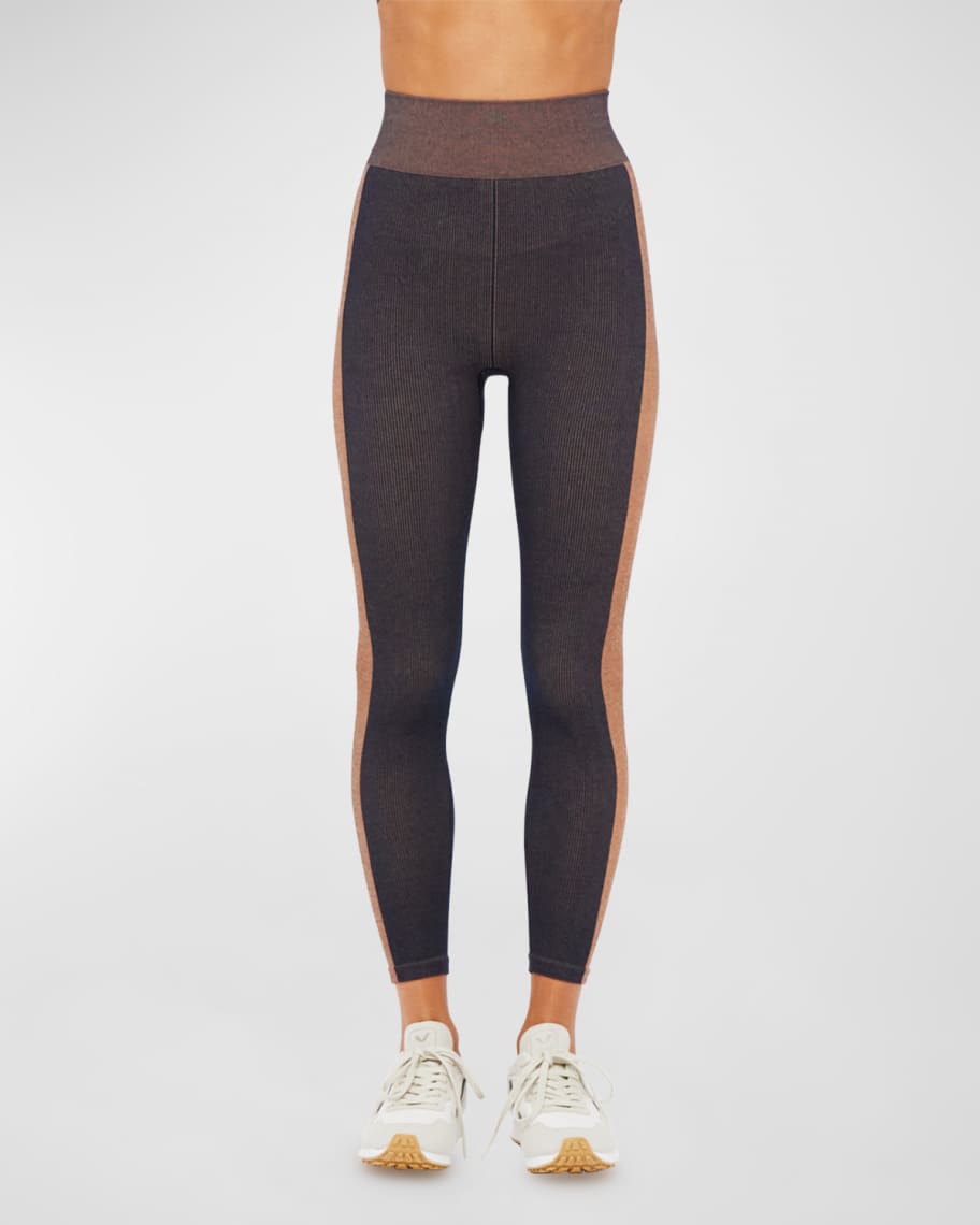 The Upside Soft Seamless High-Rise Midi Pants | Neiman Marcus