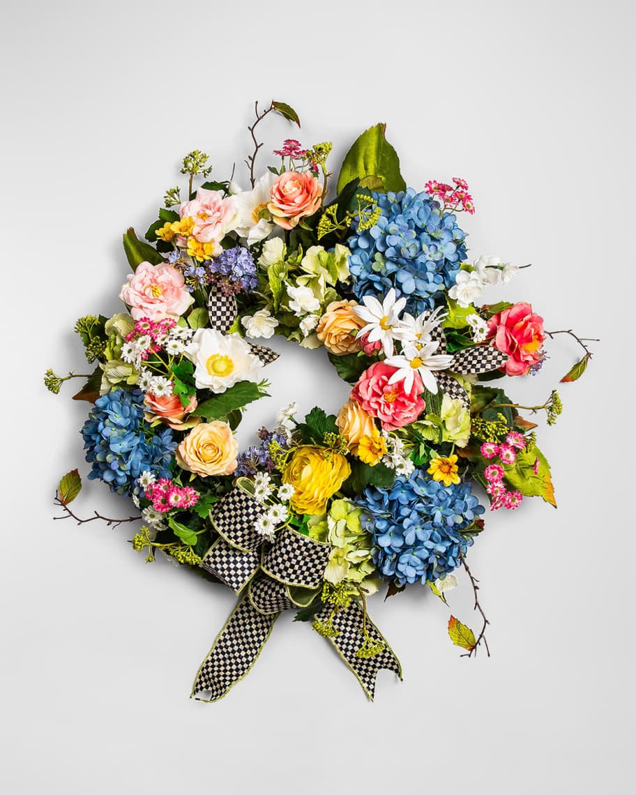 MacKenzie-Childs Spring Blooms Wreath | Neiman Marcus