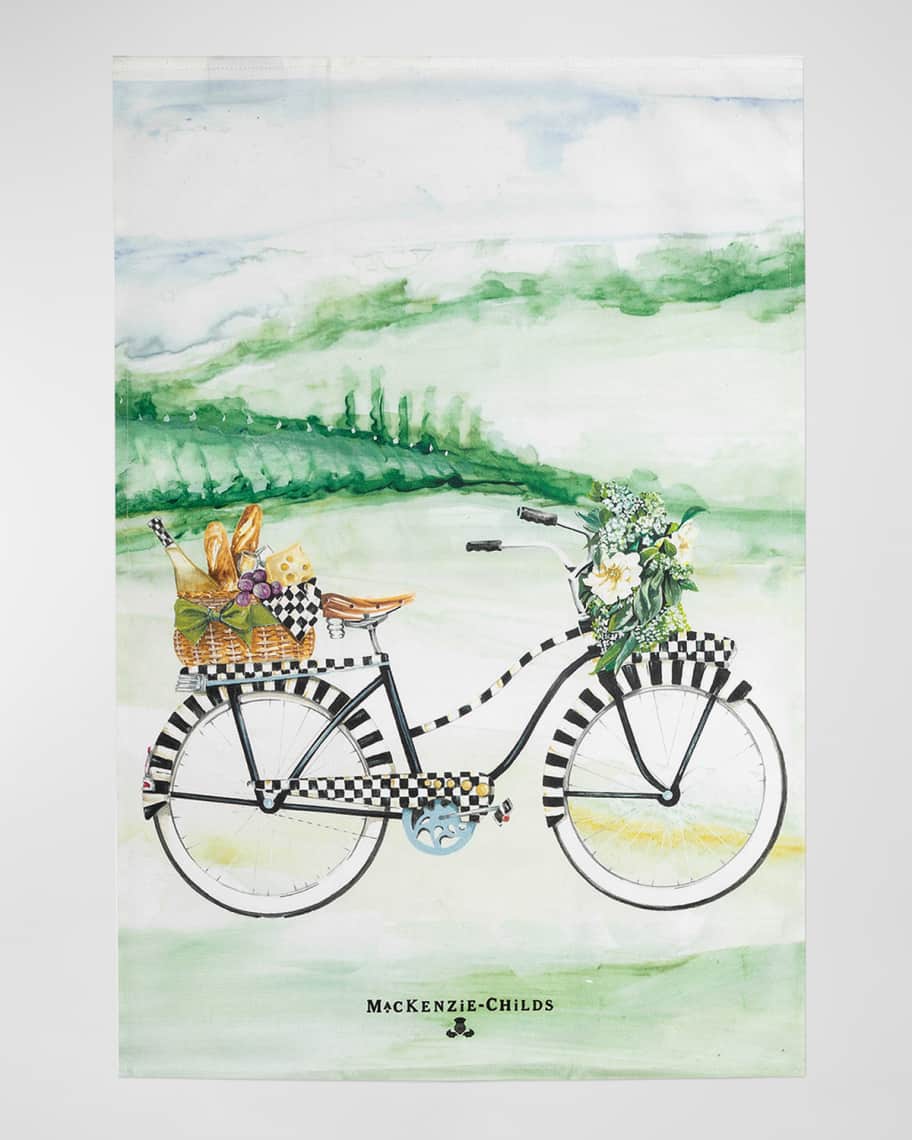 MacKenzie-Childs Bike Ride Dish Towel | Neiman Marcus