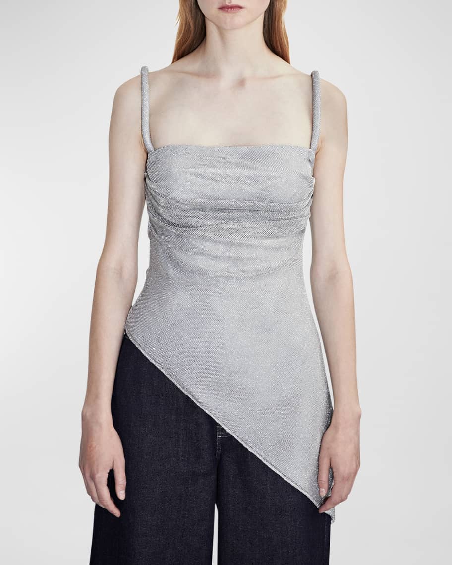 Et Ochs Meryl Draped Chain Jersey Top | Neiman Marcus