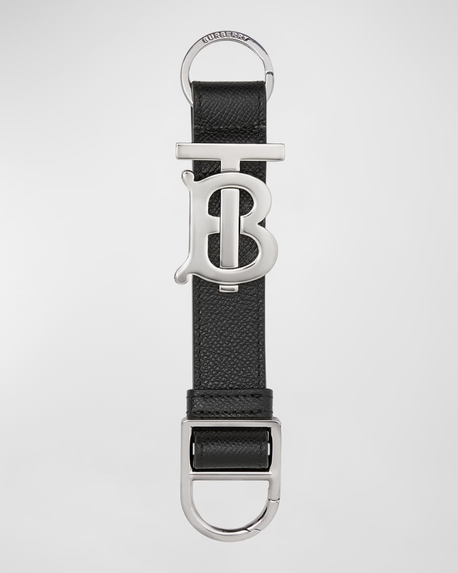 Burberry Men's Monogram Leather Key Ring | Neiman Marcus