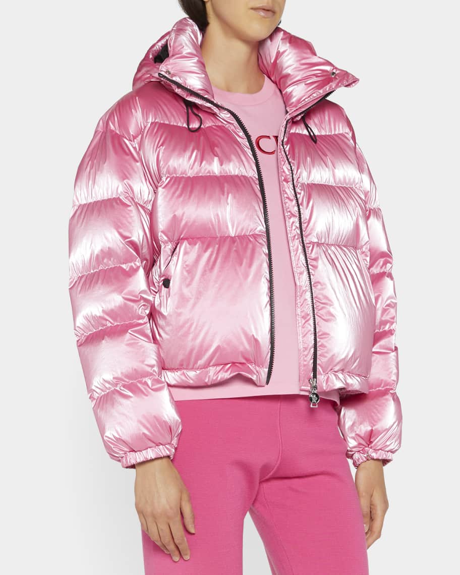 Moncler Moselotte Metallic Puffer Jacket | Neiman Marcus