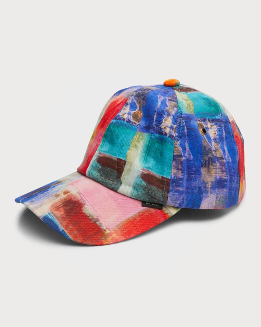 Paul Smith Men's Mainline-Print 6-Panel Baseball Cap | Neiman Marcus