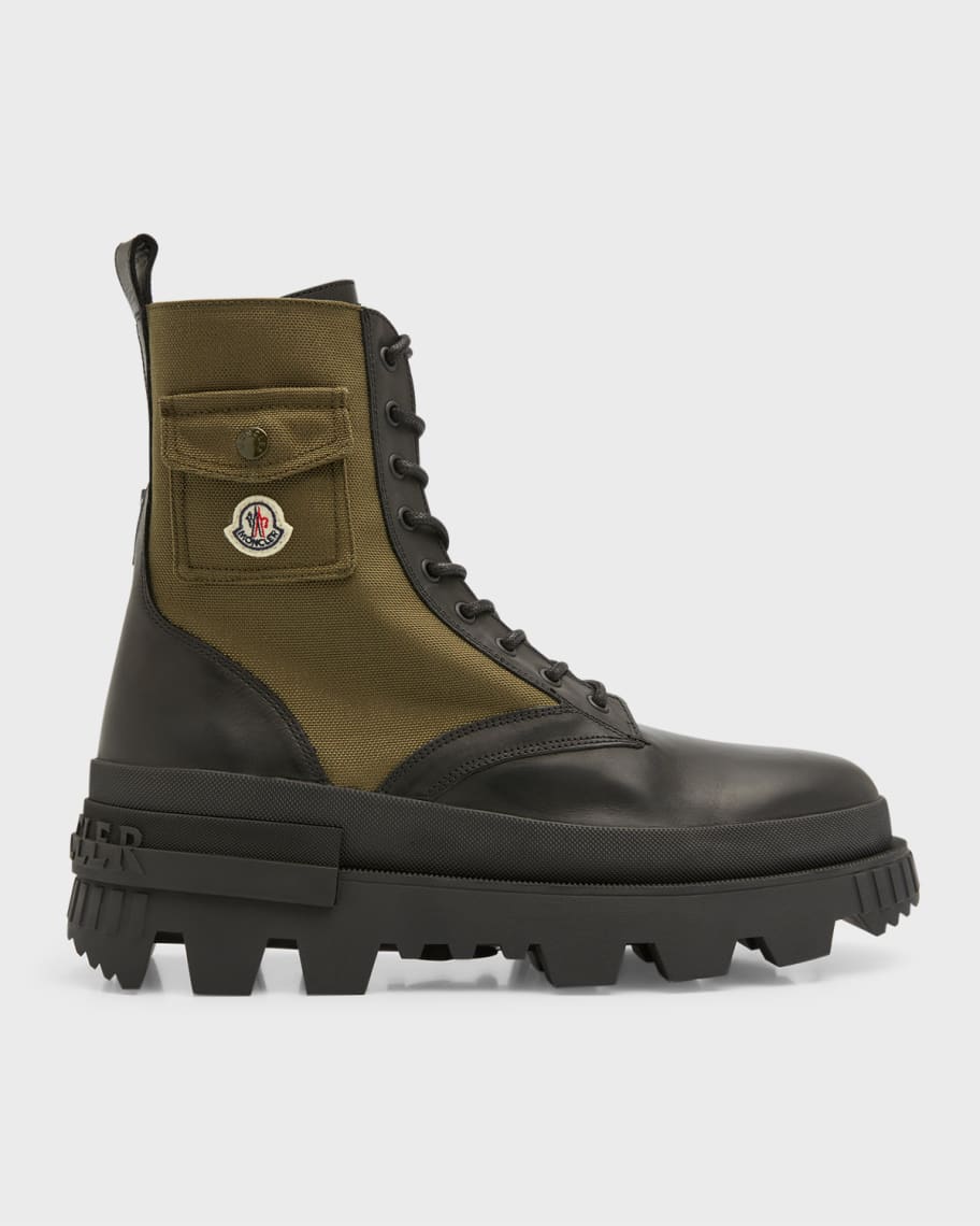 Moncler Men's Konture Pocket Ankle Boots | Neiman Marcus
